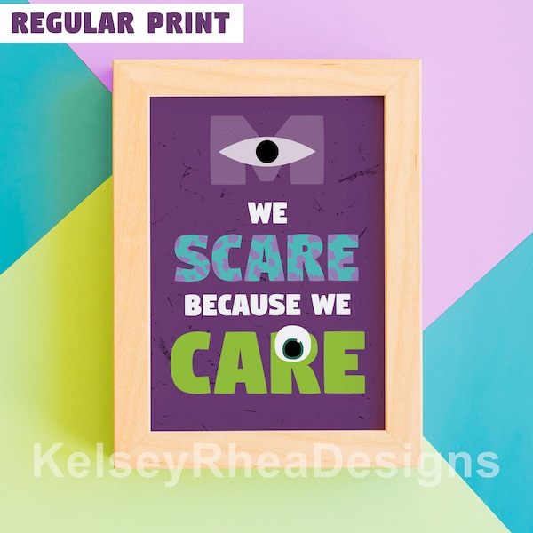 We Scare Because We Care Svg - Etsy