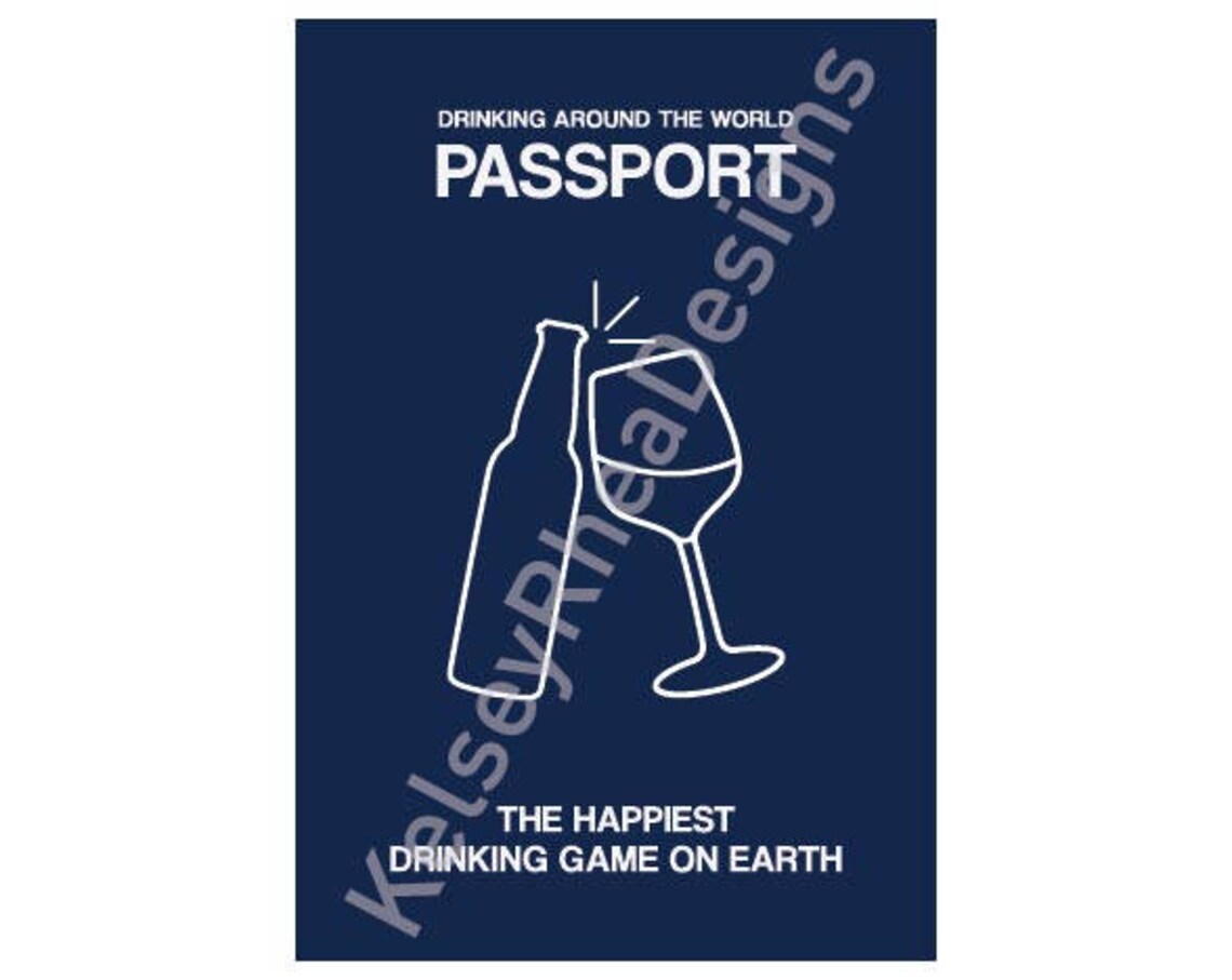 Drinking Around the World Passport INSTANT DIGITAL DOWNLOAD - Etsy