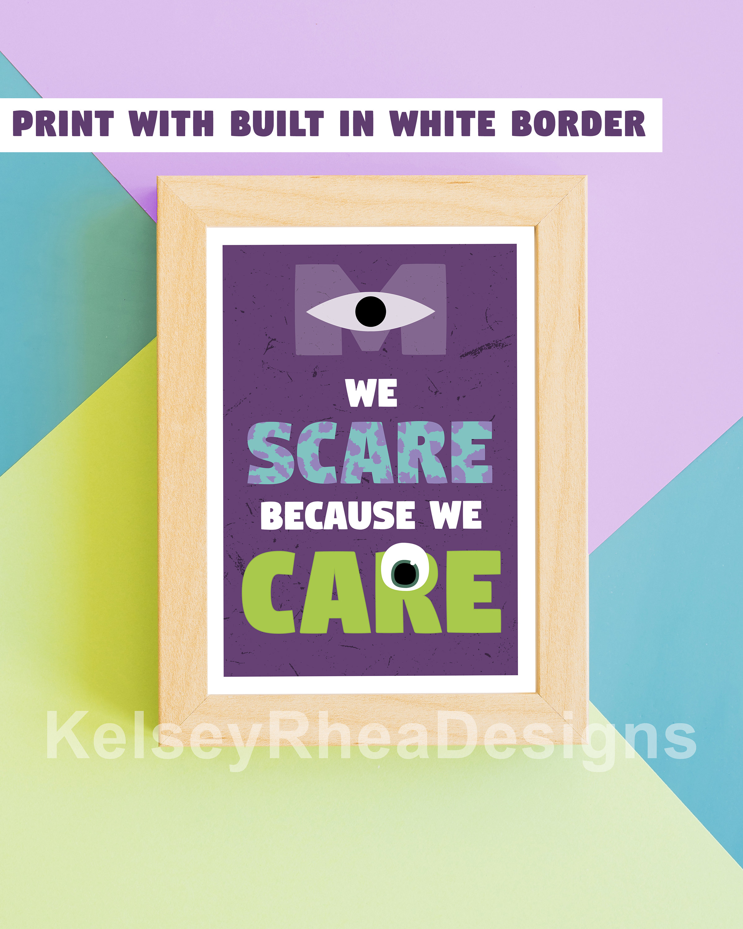 We Scare Because We Care - INSTANT DIGITAL DOWNLOAD - Inspired by ...