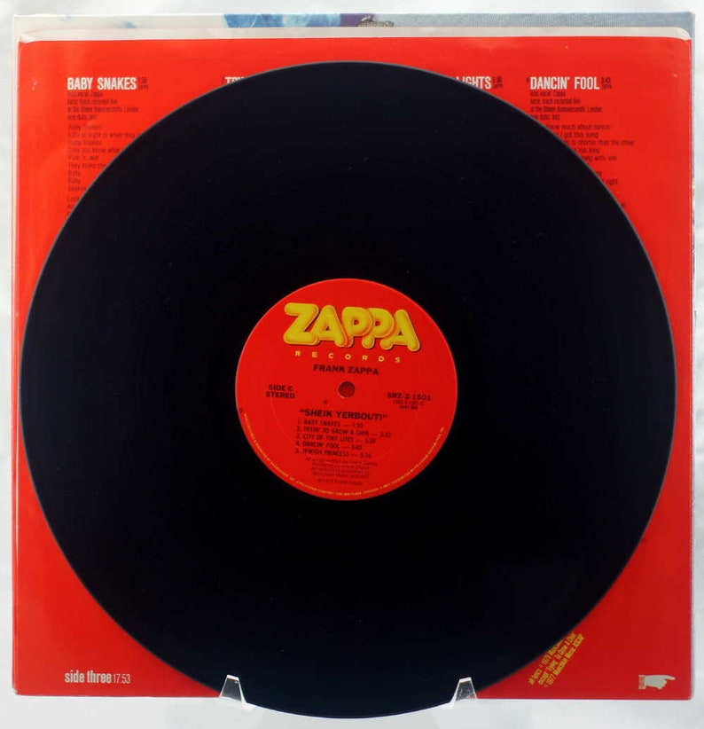 Frank Zappa - Sheik Yerbouti - SRZ-2-1501 Zappa Records - Super Clean ...