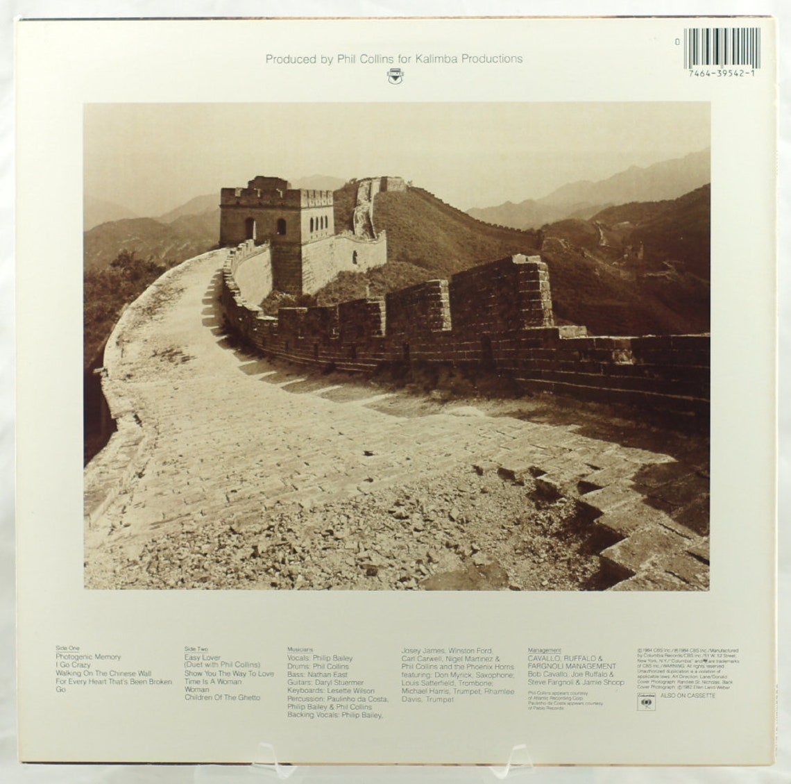 Phillip Baily - Chinese Wall - Columbia BFC=39542 - 1984 - Earth Wind ...