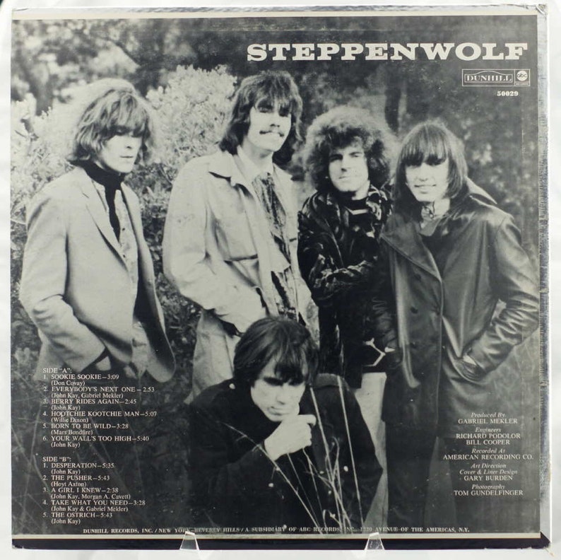 Steppenwolf - Self Titled - Dunhill DS-50029 - Foil Cover - 1st Issue ...