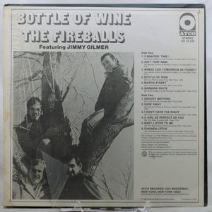 The Fireballs - Bottle of Wine - ATCO SD 33-239 Stereo - First Issue - 1968 - Etsy