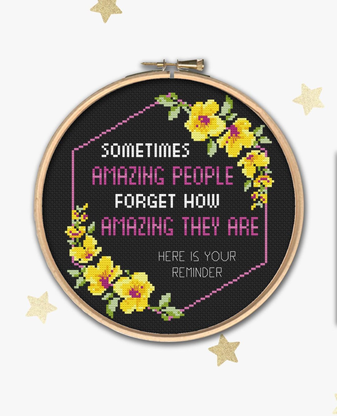 You Are Amazing Cross Stitch Pattern PDF, Emotional Support ...