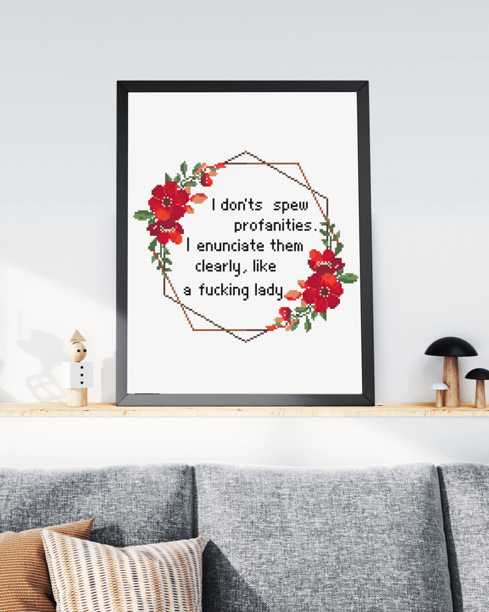 Sassy Subversive Cross Stitch Pattern PDF Instant Download - Etsy