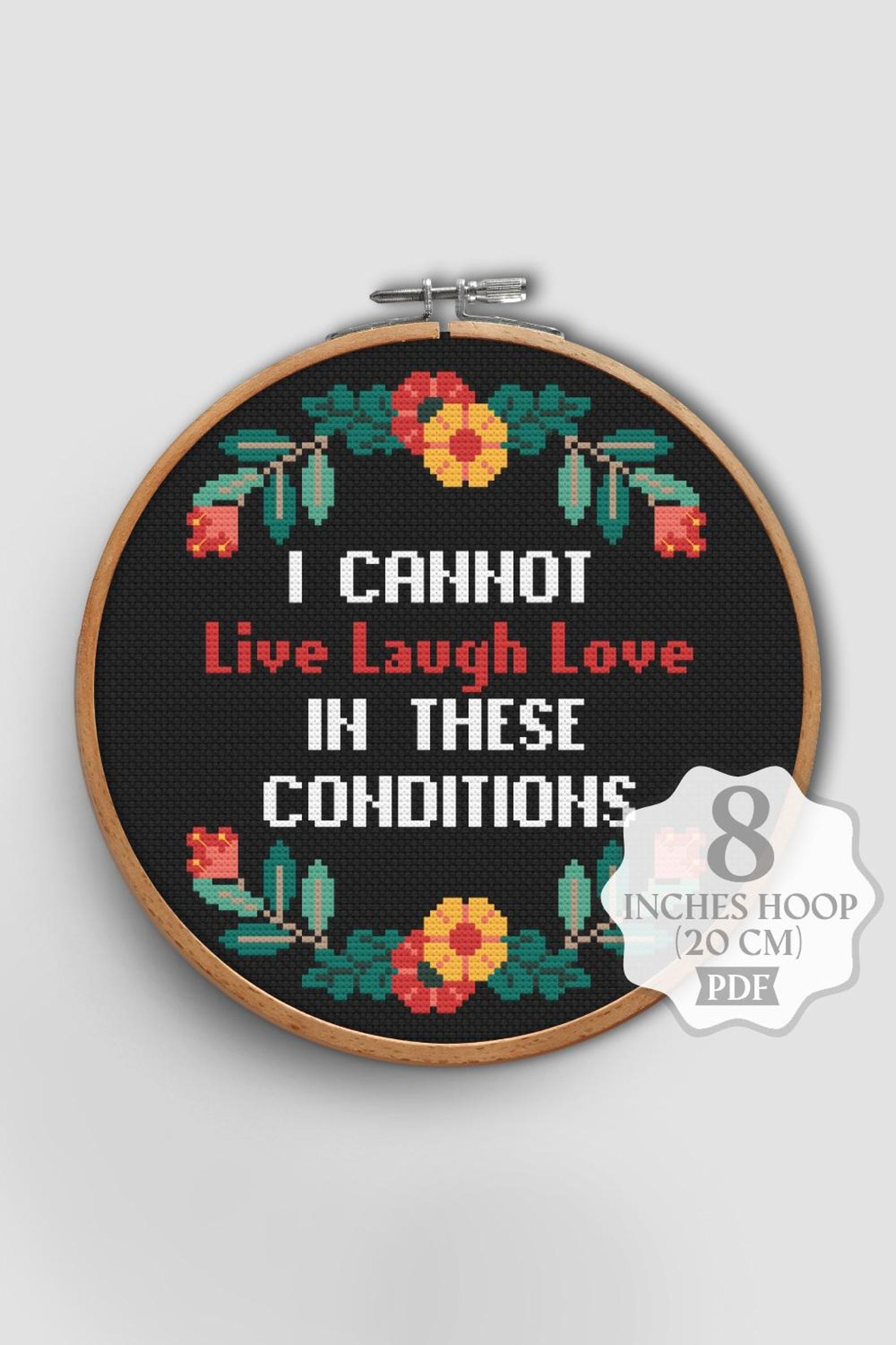Fake It Possum Cross Stitch Pattern Funny Meme Sarcastic (digital PDF ...