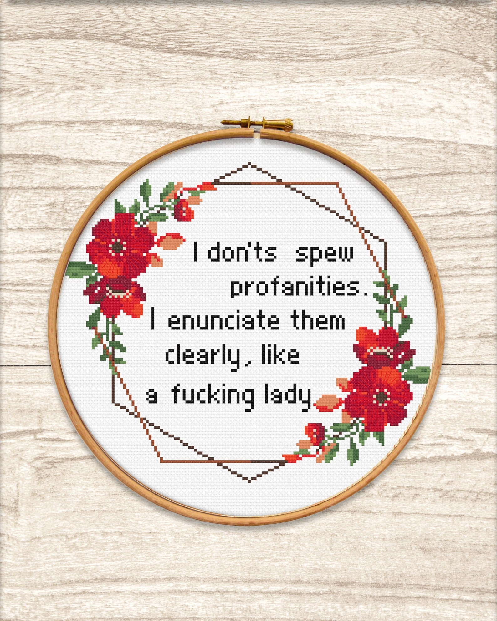 Sassy Subversive Cross Stitch Pattern PDF Instant Download - Etsy