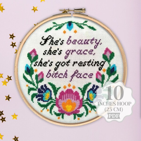 Rude Cross Stitch - Etsy
