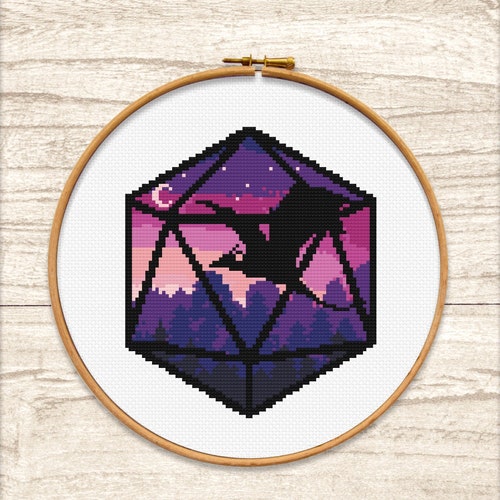 Dungeon Master Cross Stitch Pattern Dungeons and Dragons - Etsy
