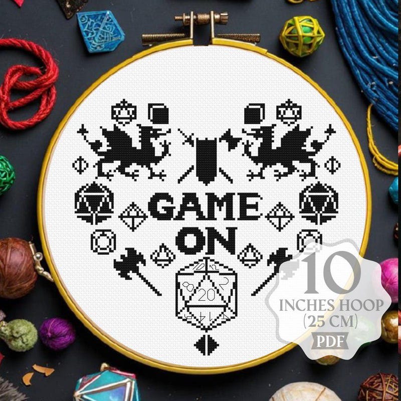 Dnd Cross Stitch - Etsy