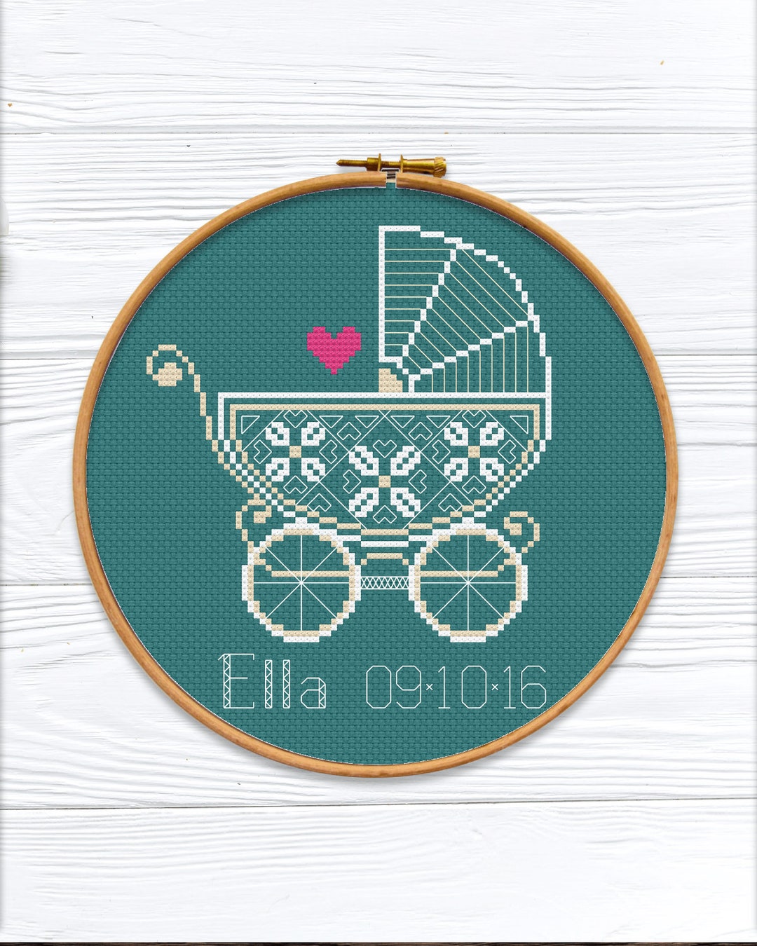 Baby Birth Cross Stitch Pattern PDF Digital Download Baby - Etsy