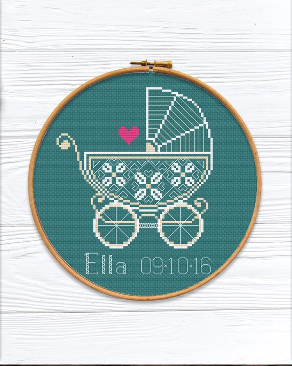 Baby Birth Cross Stitch Pattern PDF Digital Download Baby - Etsy