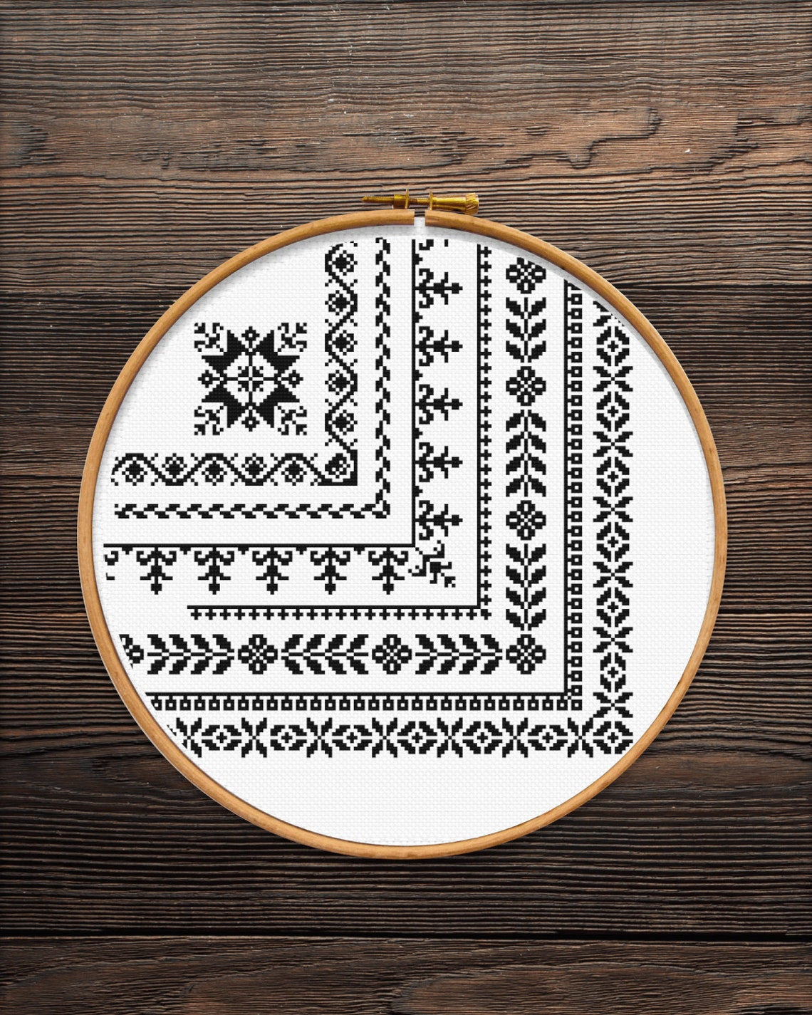 Folk Borders Cross Stitch Patterns PDF Instant Download - Etsy