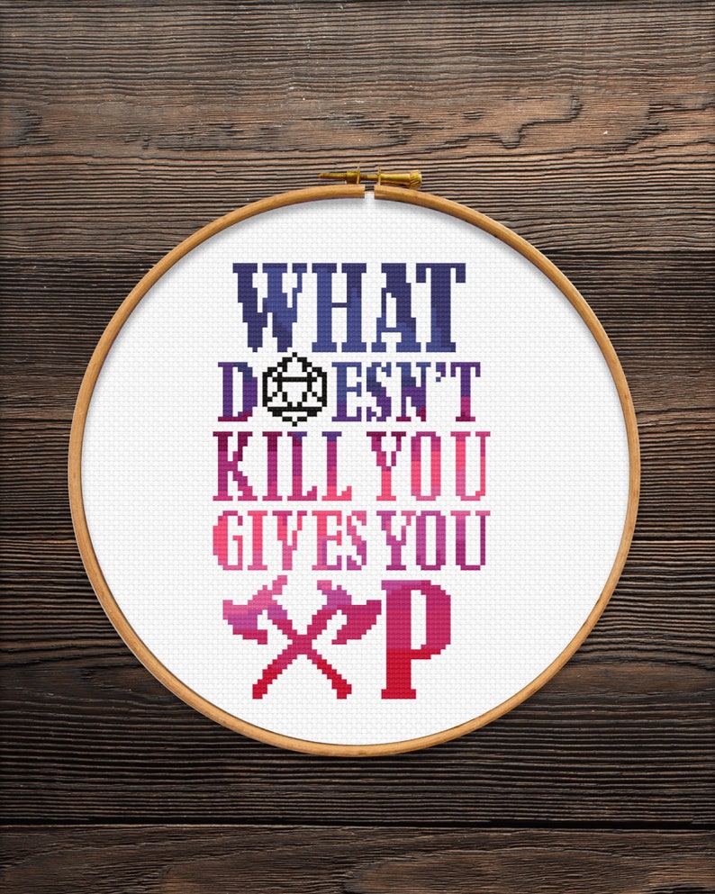Dnd Heart Cross Stitch Pattern PDF Dungeons and Dragons Game | Etsy