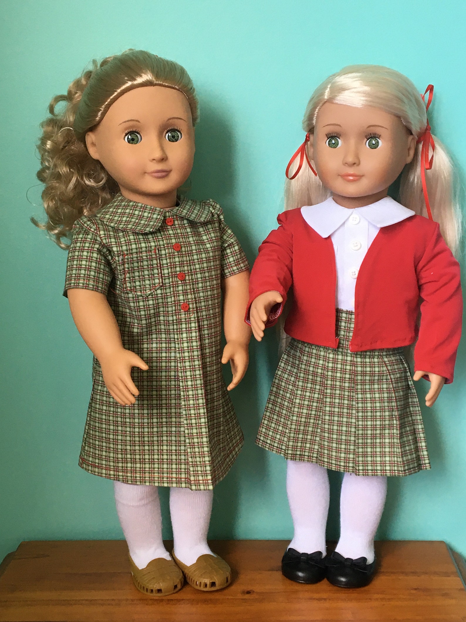 School Uniform Pattern to Fit 18in Soft-bodied Dolls Like - Etsy