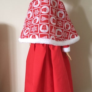 Christmas Costume Pattern to Fit 28in Fashion Doll - Etsy Australia