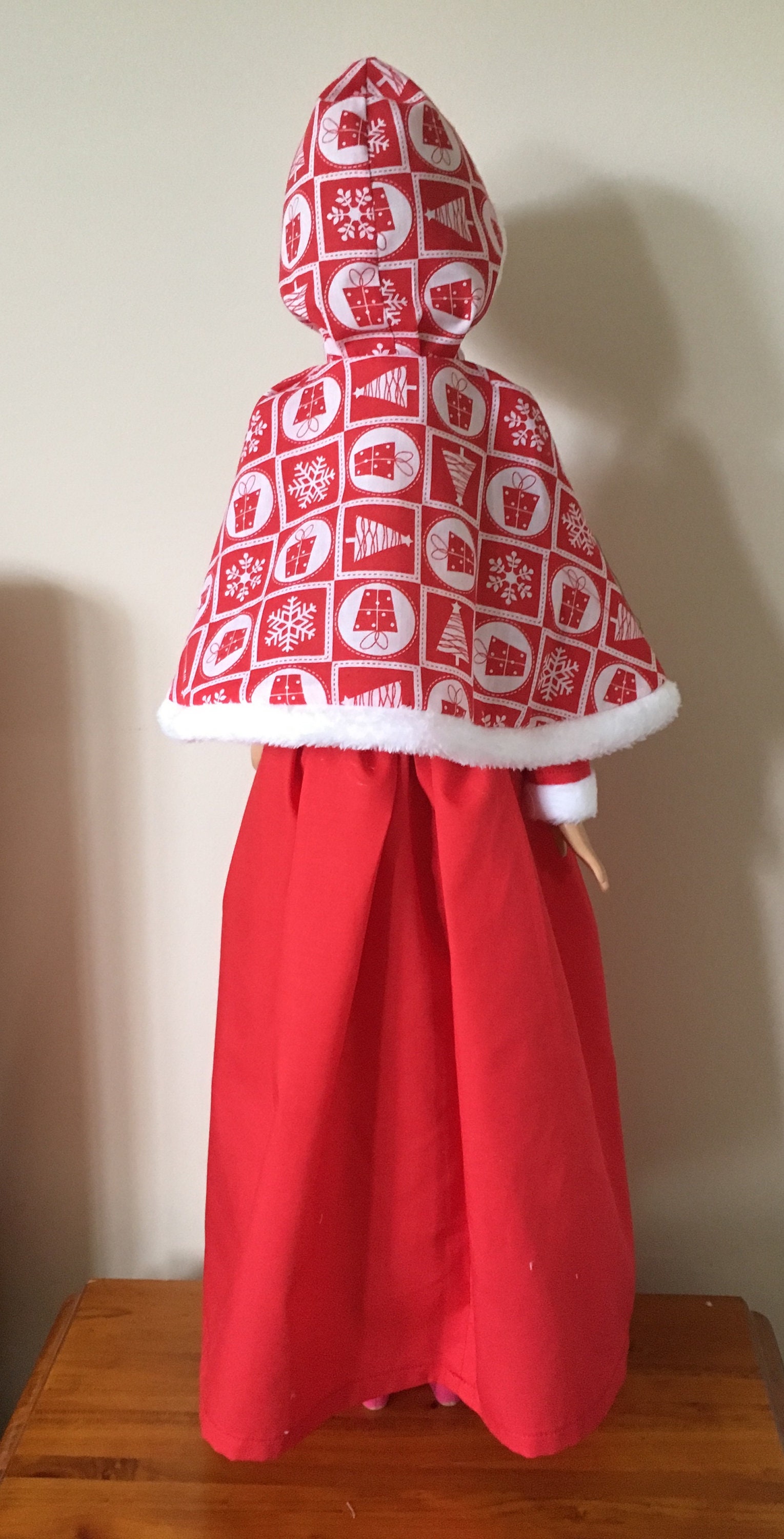 Christmas Costume Pattern to Fit 28in Best Fashion Friend - Etsy Australia