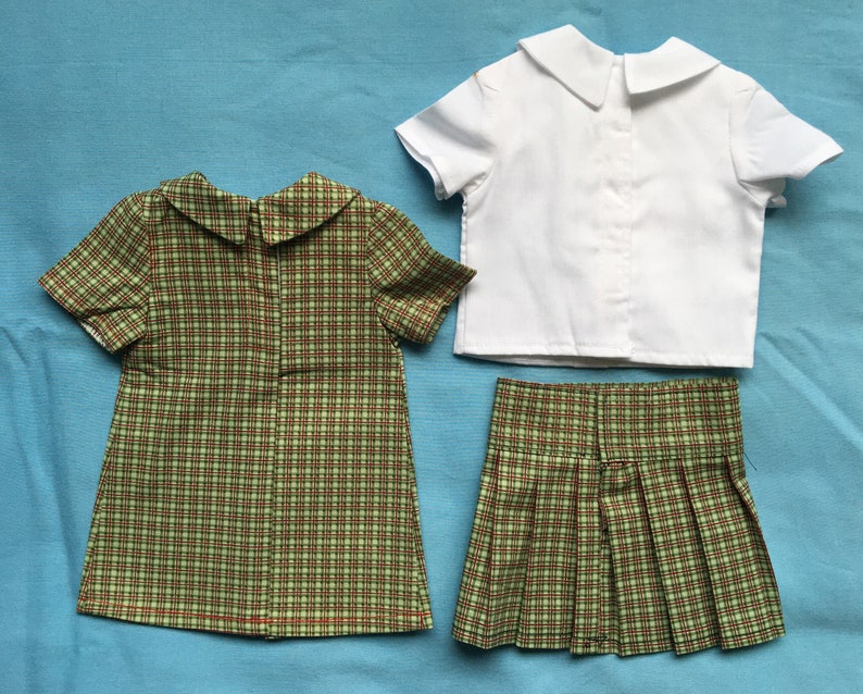 School Uniform Pattern to Fit 18in Soft-bodied Dolls Like American Girl ...