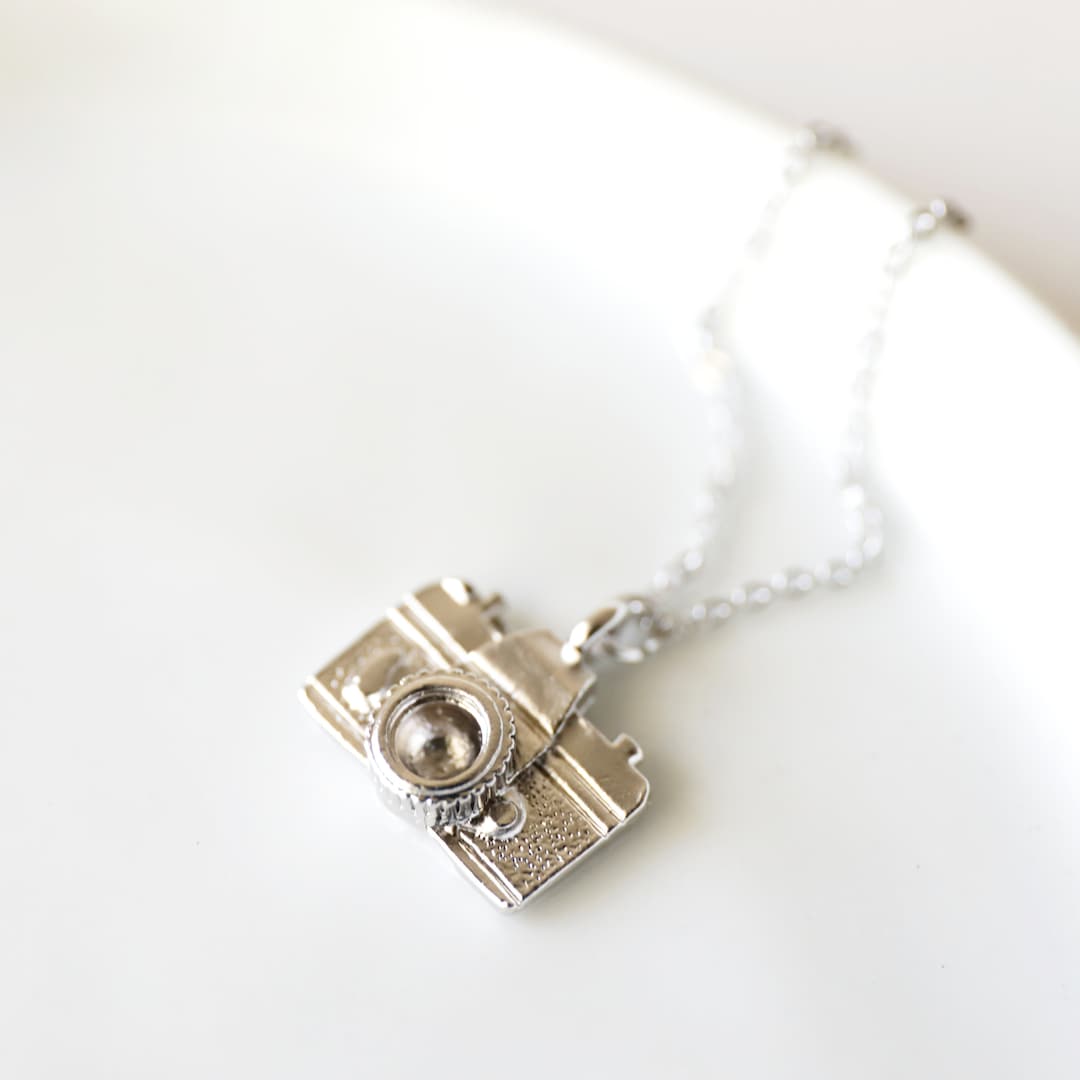 Silver Tiny Camera Necklace • Camera Necklace •birthday Gift ...