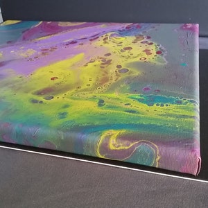 8x10 "unicorn Puke" Art Canvas Painting! (protective Gloss Added) ONE ...