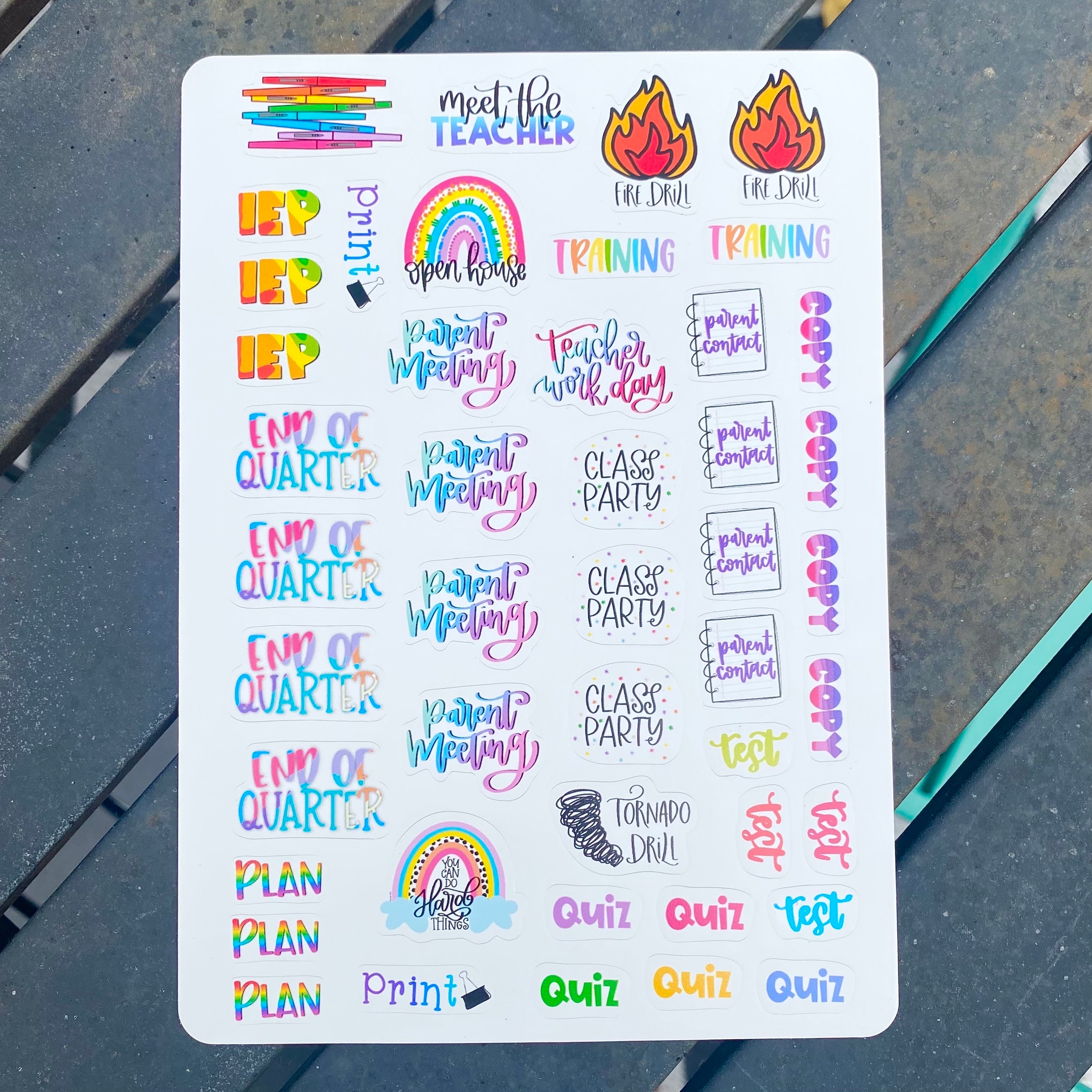 Teacher Planner Stickers! - Teacher Appreciation Gift - Etsy