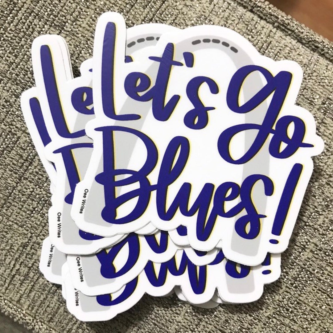 St. Louis Blues Waterproof Vinyl Sticker - Etsy