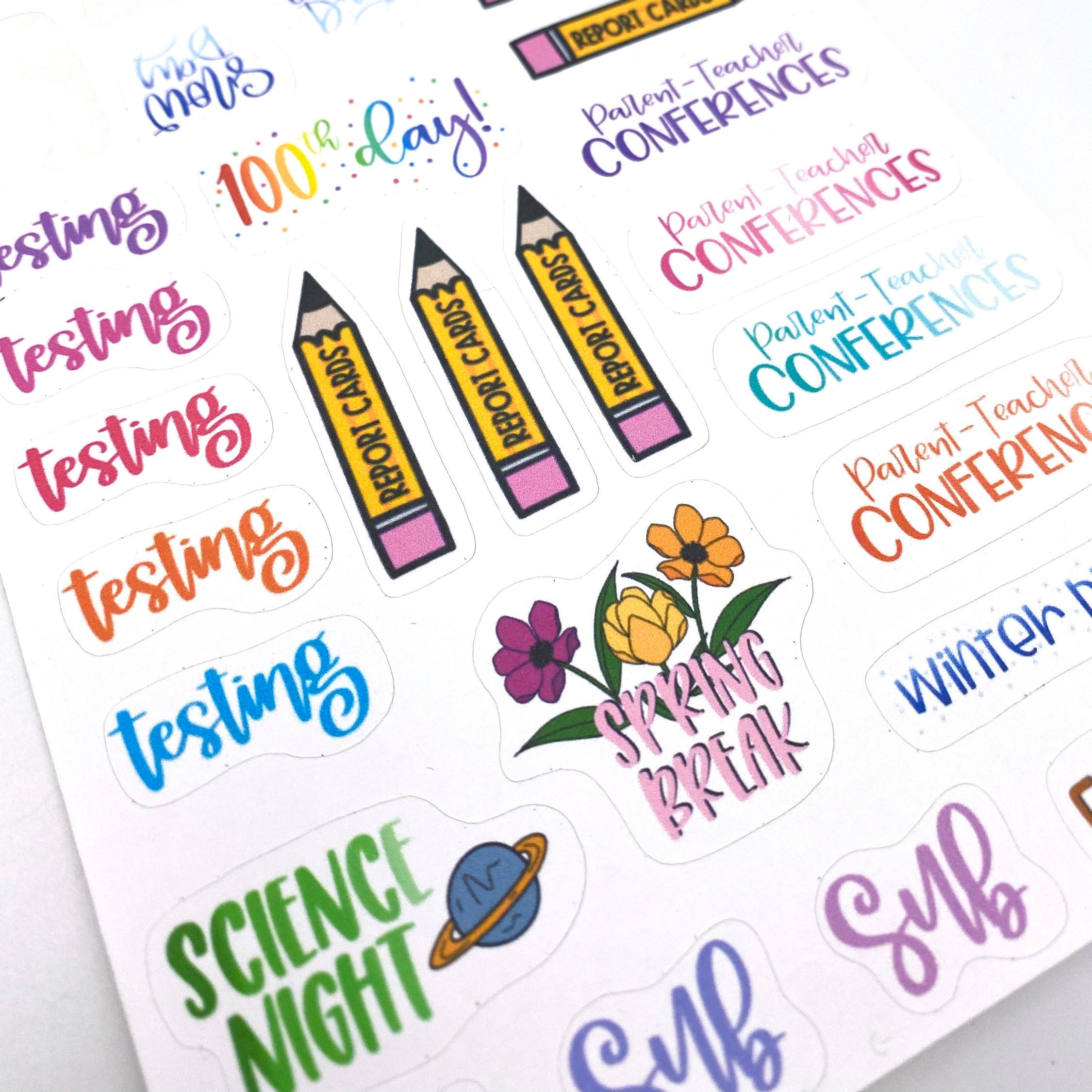 Teacher Planner Stickers Teacher Appreciation Gift - Etsy