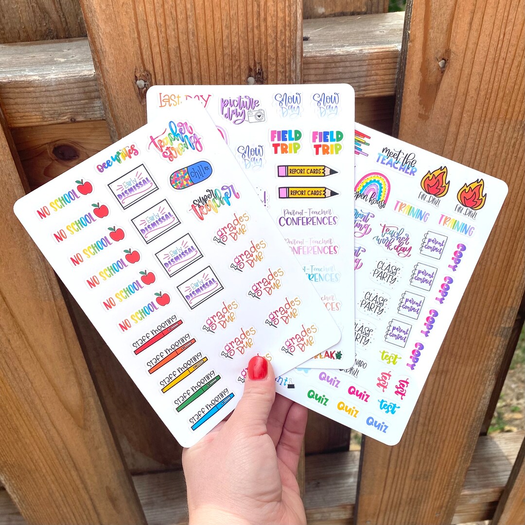 Teacher Planner Stickers! - Teacher Appreciation Gift - Etsy
