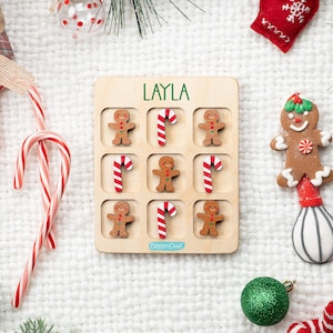Christmas Tic Tac Toe, Stocking Stuffer for Kids, Christmas Fun ...