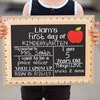 First Day of School Sign, Back to School Chalkboard, Reusable 1st Day ...