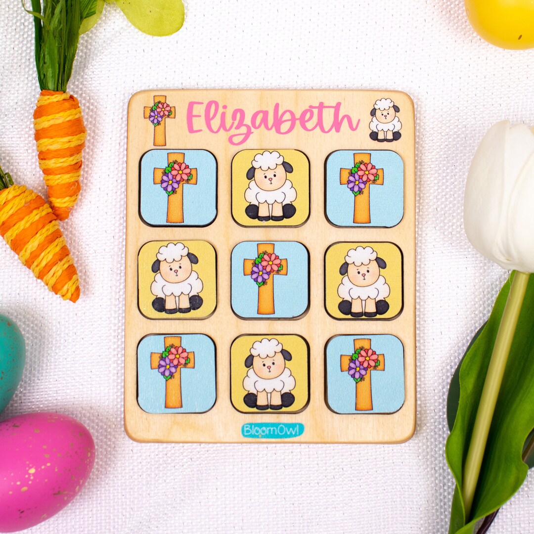 Easter Tic Tac Toe Easter Basket Stuffer Easter Gift for - Etsy