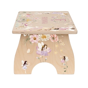 Fairy Toddler Step Stool, Step Stool for Girls, Personalized Childrens ...