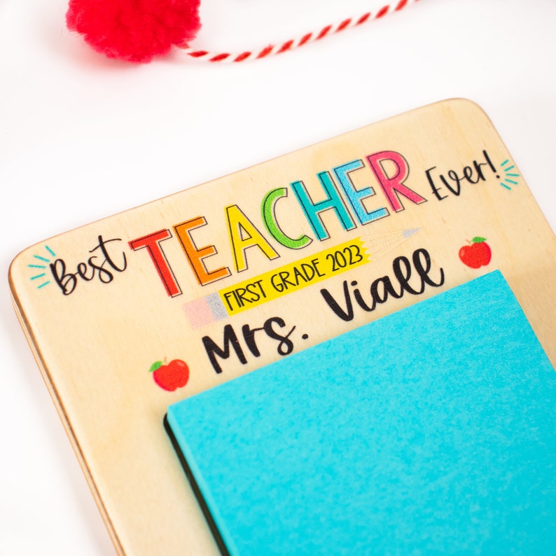 Teacher Appreciation Gift Sticky Note Holder Post It Holder - Etsy