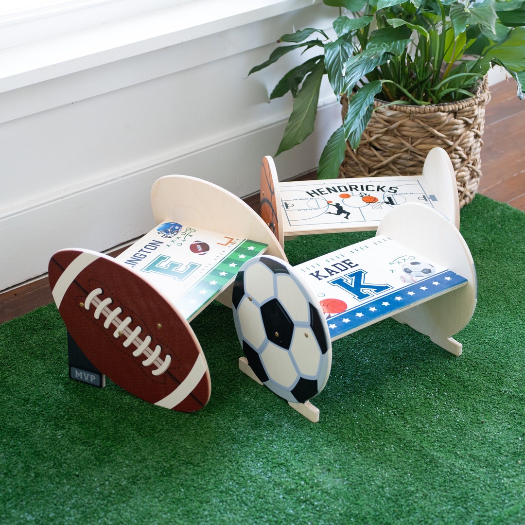 Sports Step Stool for Kids, Personalized Childs Step Stool, Easter Gift ...