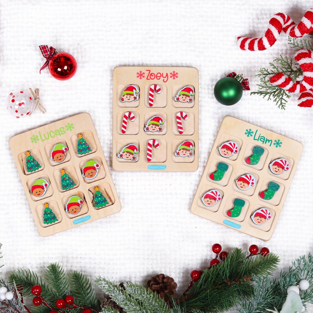 Elf Tic Tac Toe, Stocking Stuffer for Kids, Christmas Idea ...