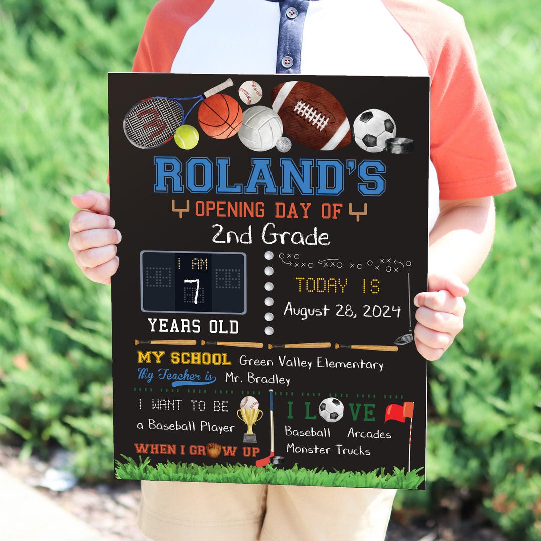 Custom Sports Chalkboard for Michelle Valencia - Etsy