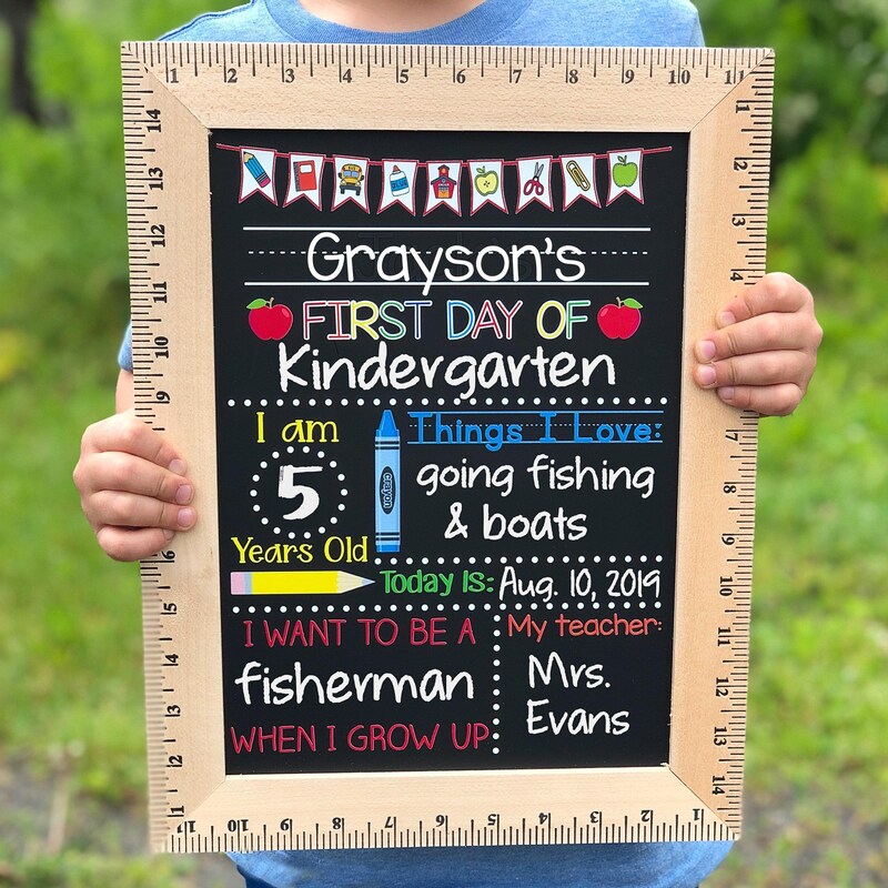 First Day of School Board - Etsy