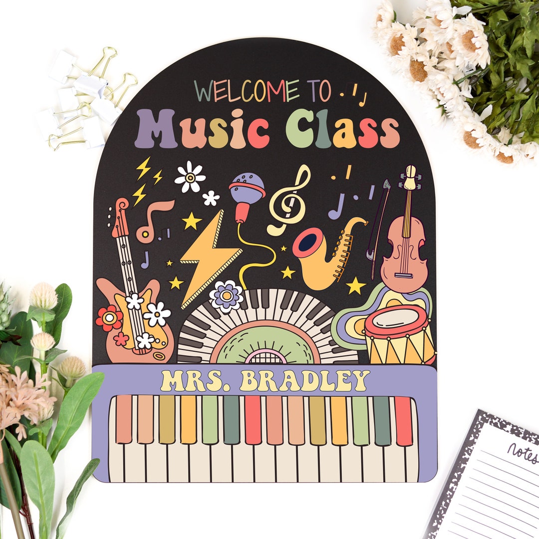 Teacher Appreciation Gift, End of Year Teacher Gift, Music Class, Retro ...