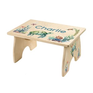 Sea Turtle Step Stool for Kids, Toddler Step Stool, Easter Gift for ...