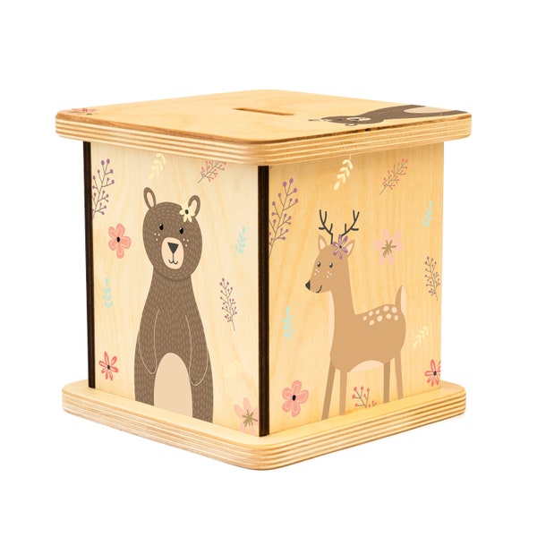 Wooden Coin Bank - Etsy