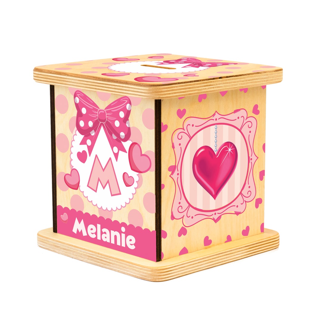 Minnie Mouse Piggy Bank, Personalized Bank for Girls, Christmas Gift ...