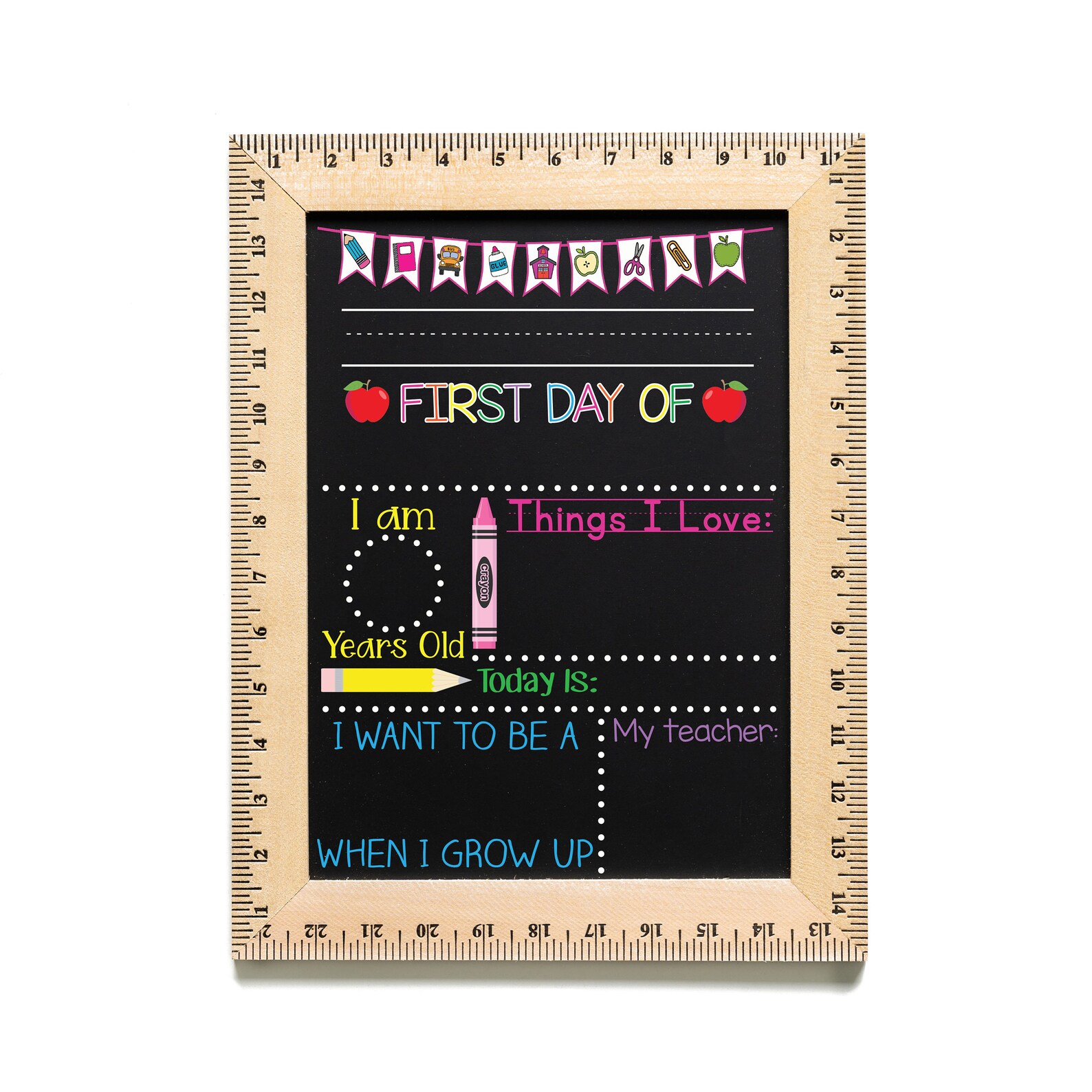 First Day of School Sign First Day of Kindergarten Sign 1st - Etsy