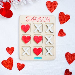 Tic Tac Toe Valentine, Valentines Day Gift for Kids, Valentines for ...