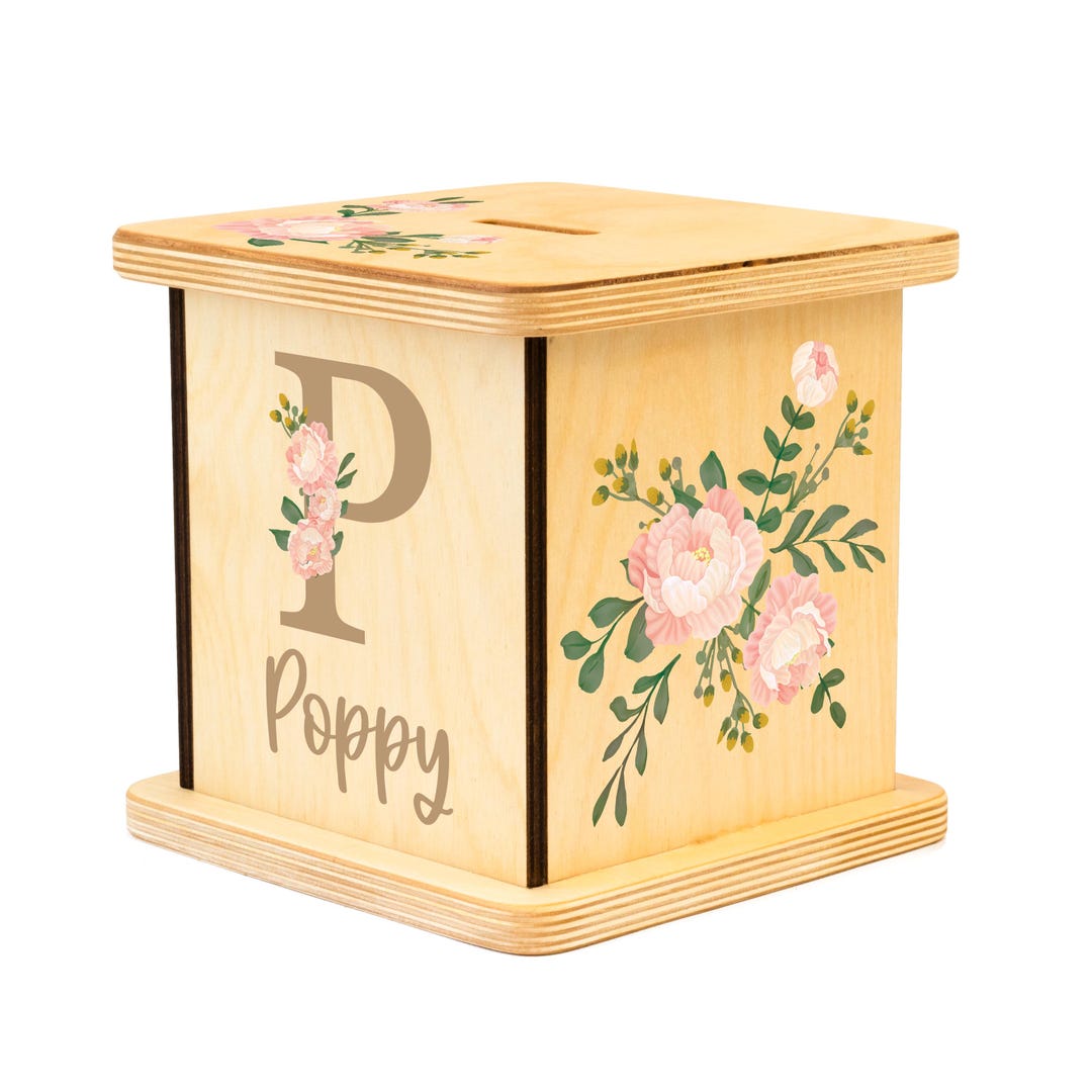 Floral Piggy Bank, Easter Gift for Kids, Gifts for Girls, Piggy Bank ...