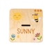 Personalized Piggy Bank, Bee Coin Bank, Wooden Piggy Bank, Educational ...