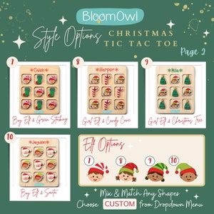 Christmas Tic Tac Toe, Stocking Stuffer for Kids, Elf Idea ...