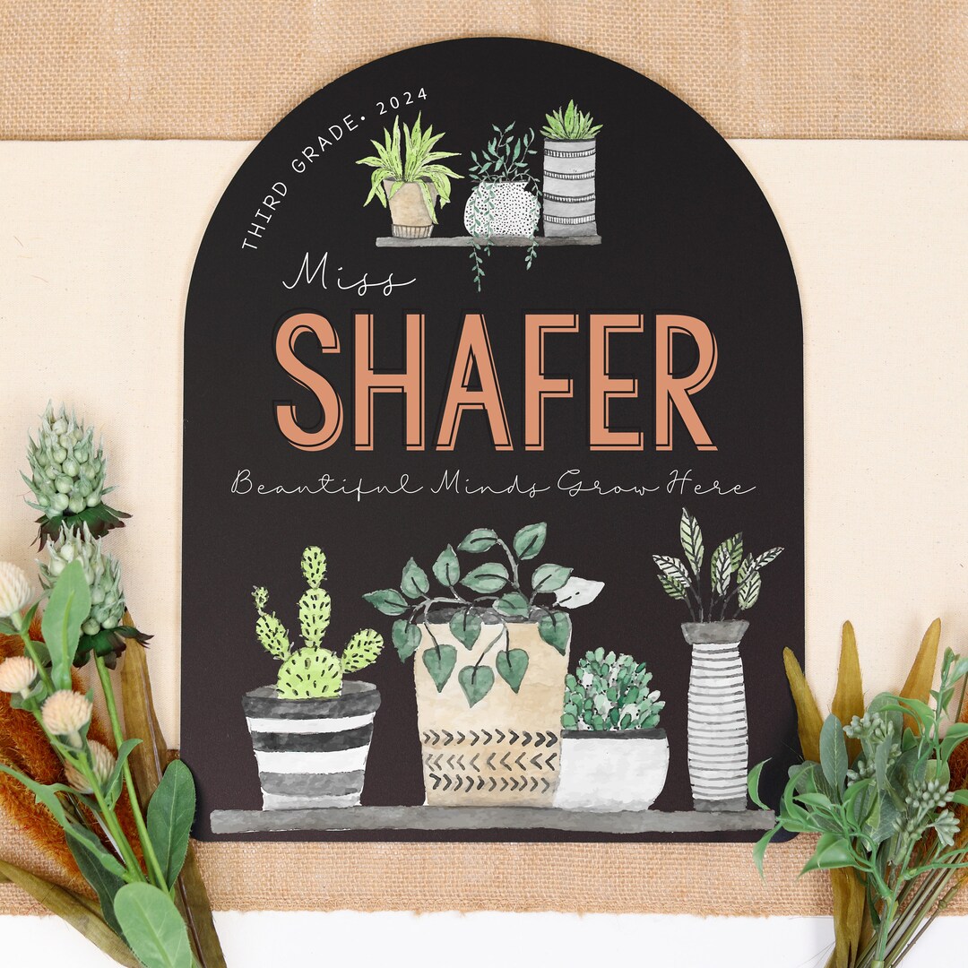 Teacher Appreciation Gift, Succulent Plant Classroom Decor, Teacher ...
