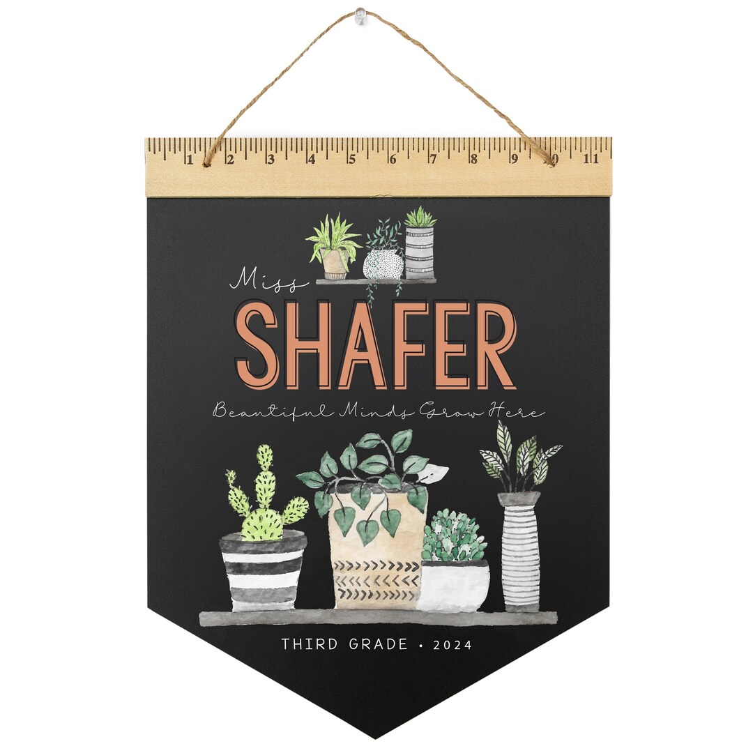 Teacher Appreciation Plant Sign, End of Year Teacher Gift, Distance ...