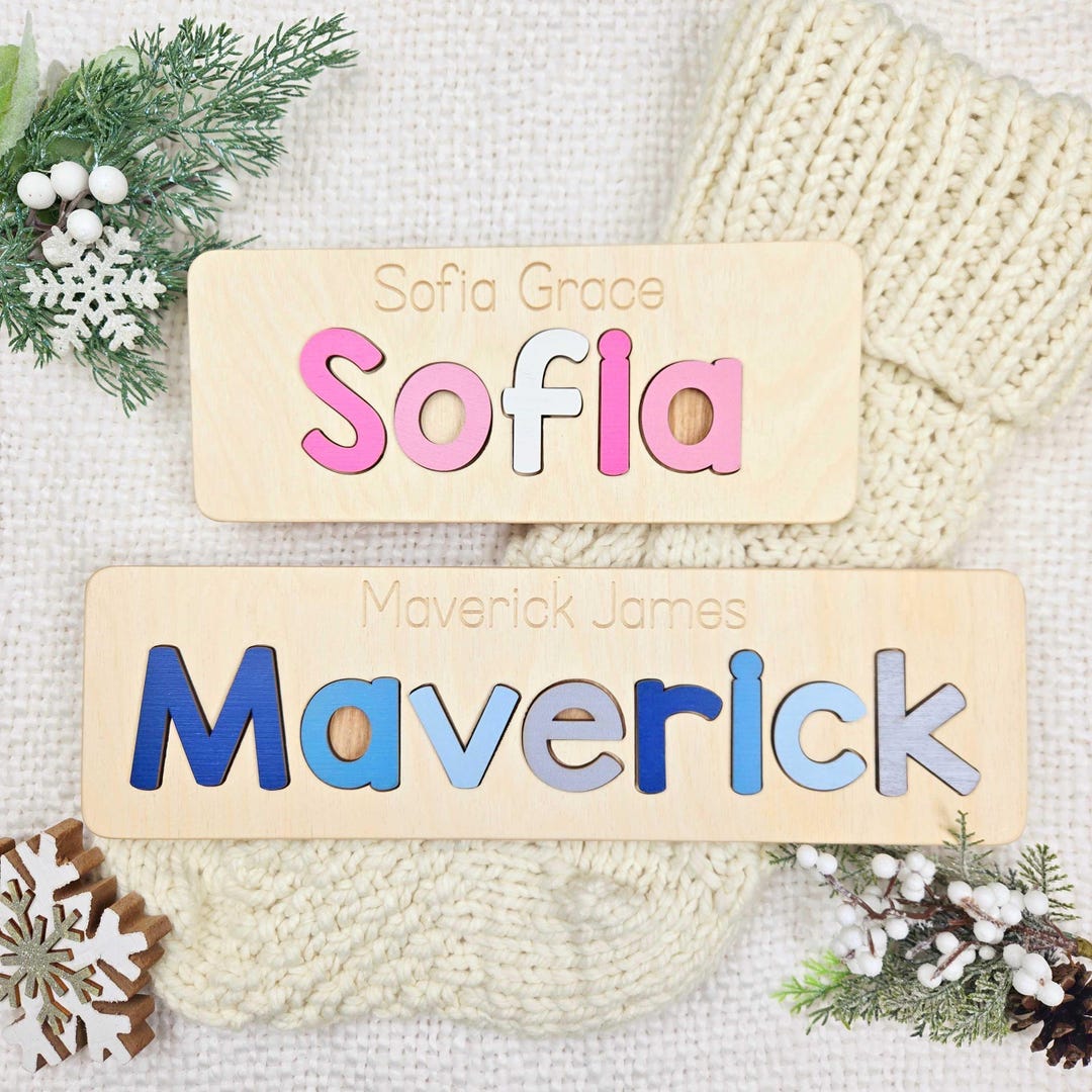 Personalized Wooden Name Puzzle | New Style | Exclusively on Etsy - Etsy
