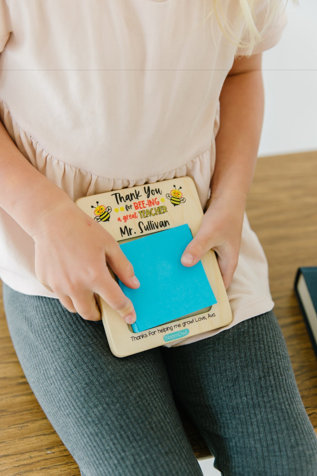 Teacher Post It Holder, Appreciation Gifts, Sticky Note Holder ...